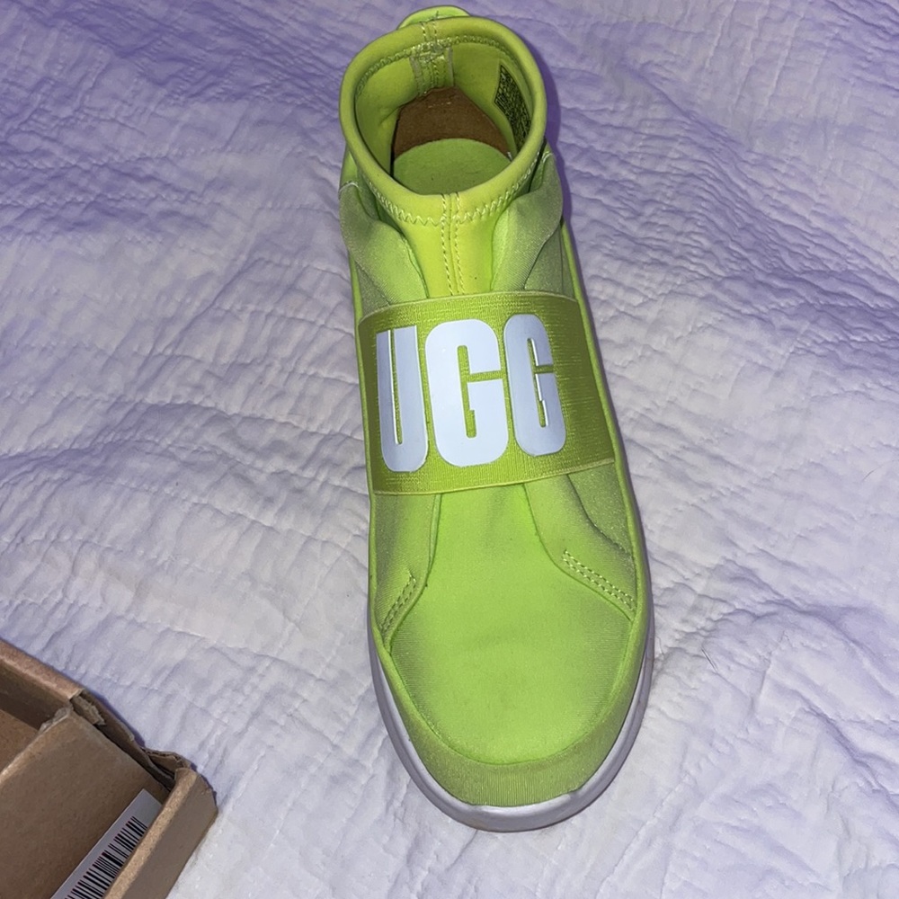 Neon Green Platform Ugg Shoes - Gem